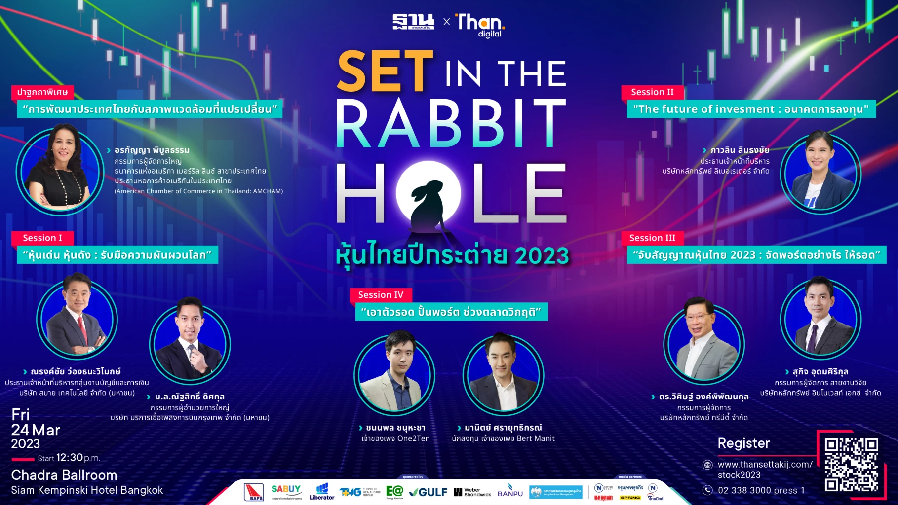 ฐานเศรษฐกิจ จัดงานสัมมนา SET in the Rabbit Hole : หุ้นไทยปีกระต่าย 2023