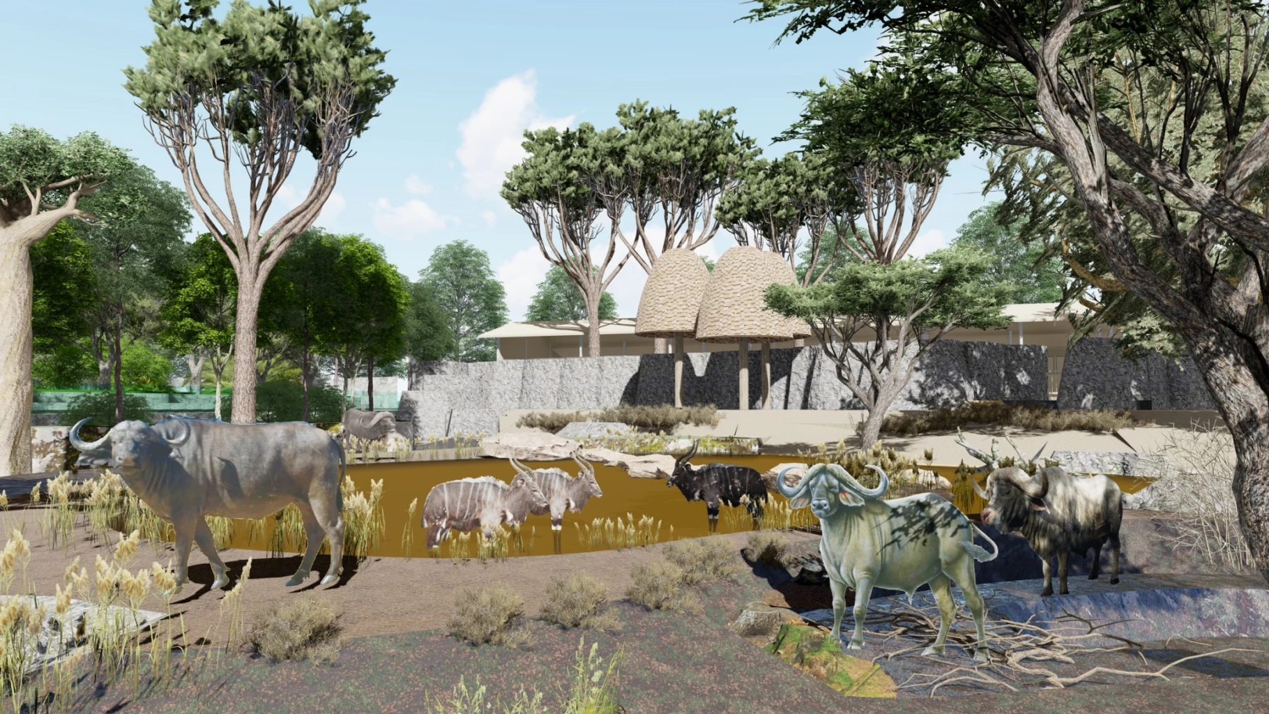 ภาพจำลอง “สวนสัตว์เฟส 1” SMART ZOO บนที่ดินพระราชทานคลองหก ทันสมัยระดับโลก