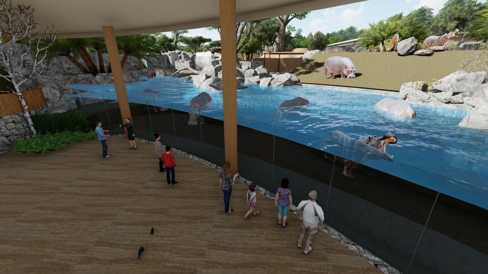 ภาพจำลอง “สวนสัตว์เฟส 1” SMART ZOO บนที่ดินพระราชทานคลองหก ทันสมัยระดับโลก