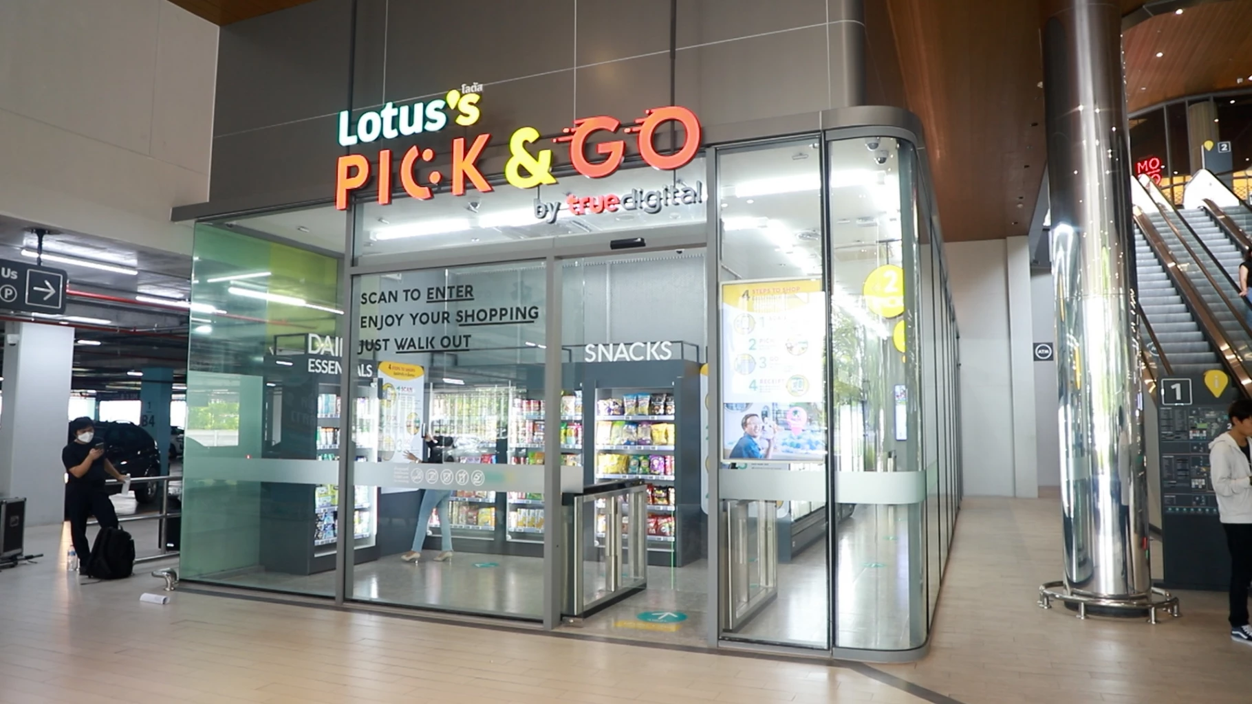 Lotus’s PICK & GO by True Digital ร้านไร้พนักงาน แค่ สแกนเข้า-หยิบ-เดินออก