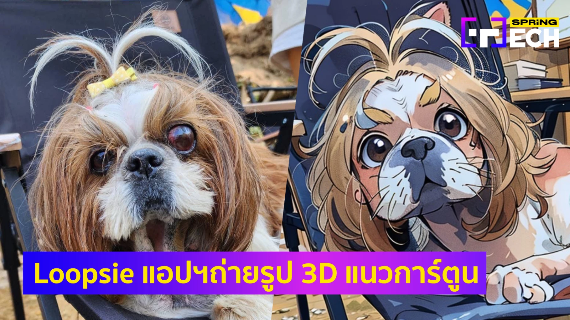 Loopsie แอปแต่งรูปการ์ตูนญี่ปุ่น 3D สุดเจ๋งด้วย AI ดาวน์โหลดเลย