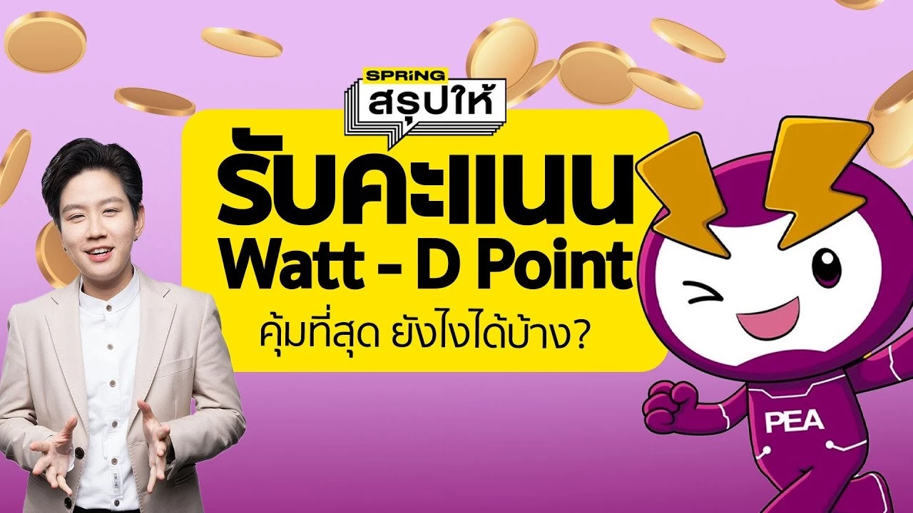 สะสมคะแนน WATT D Point ยังไงให้ได้คุ้มค่าที่สุดใน PEA smart plus